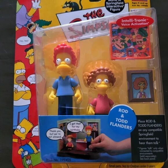Playmates Toys | Other | The Simpsons World Of Springfield Rod Todd ...